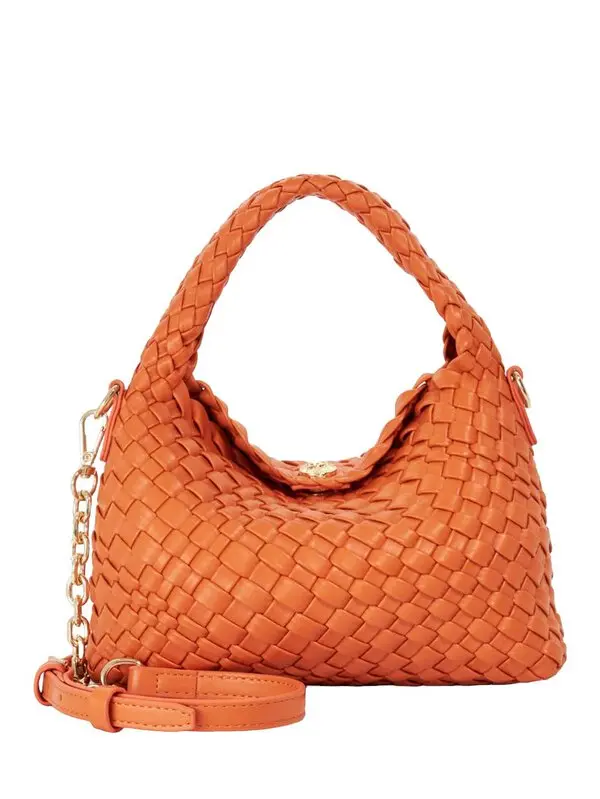 Dune London Woven Top Handle Bag - Orange