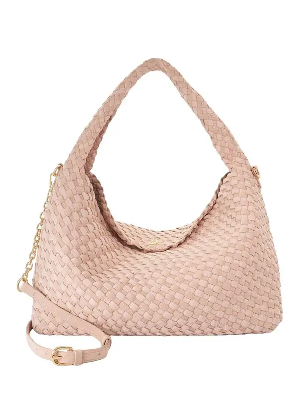 Dune London Woven Shoulder Bag - Blush