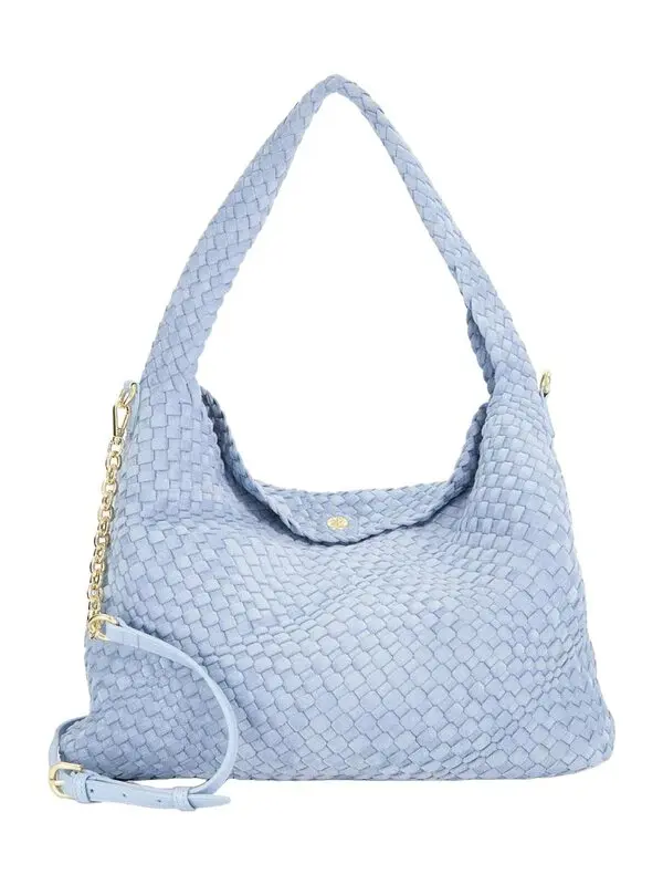 Dune London Woven Shoulder Bag - Pale Blue