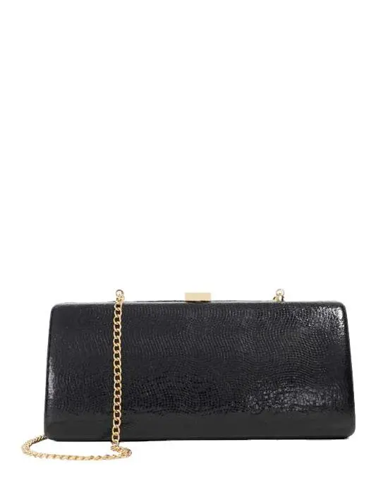 Dune London Belinda Frame Clutch - Black