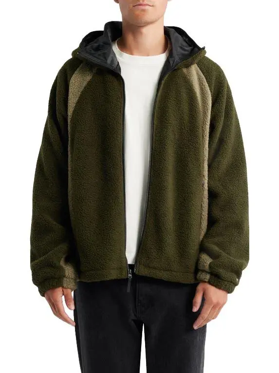 Obey Alta Fleece Hooded Jacket - Rosin Multi