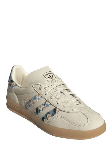 Adidas X Liberty London Gazelle Indoor Sneakers - Cream/gold/tactile Blue