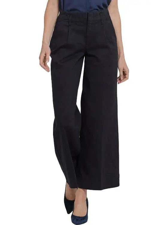NYDJ Mona Wide Leg Trousers - Black
