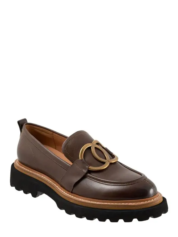 Eos Abbi Lug Sole Bit Loafer - Chesnut