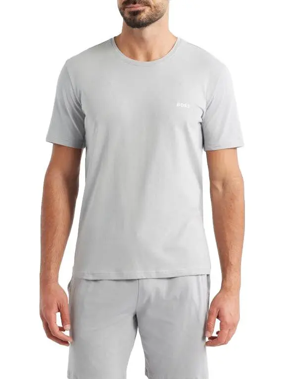BOSS Cotton Lounge T-shirt - Light/pastel Grey