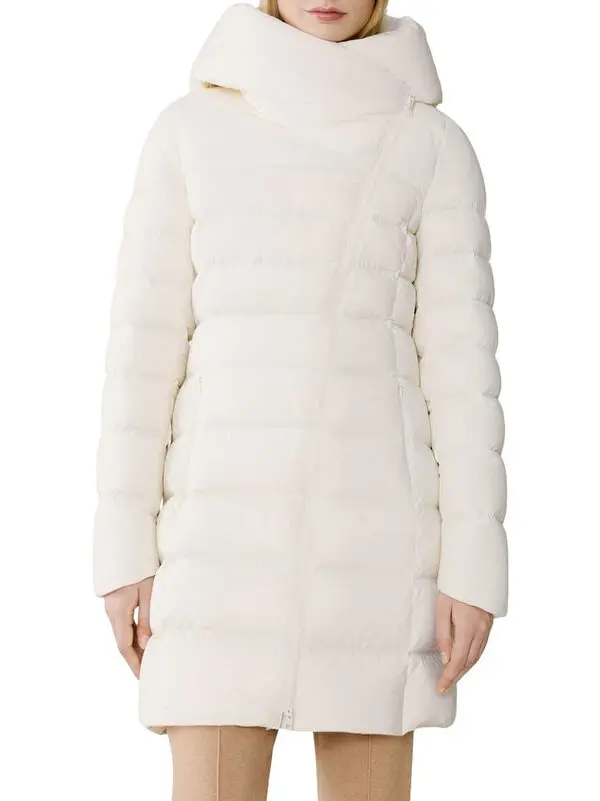 Soia & Kyo Judy Water Resistant 700 Fill Power Hooded Down Coat - Powder