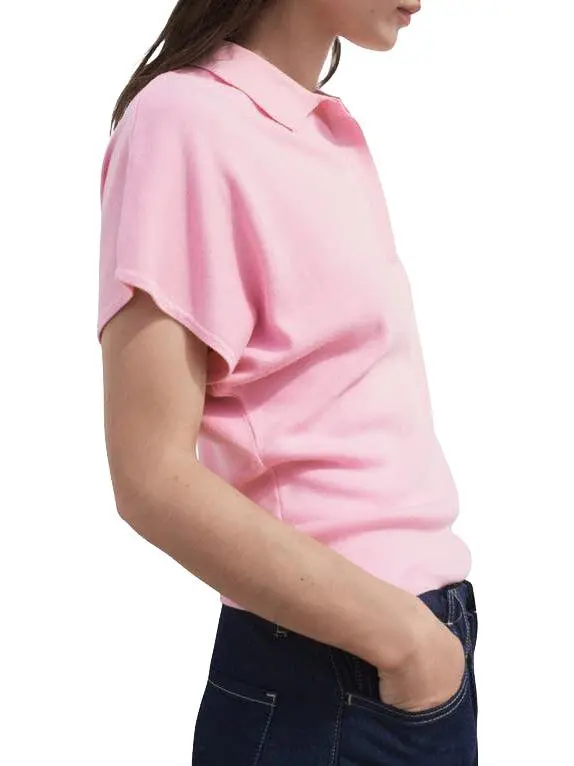 Mango Polo Sweater - Pink