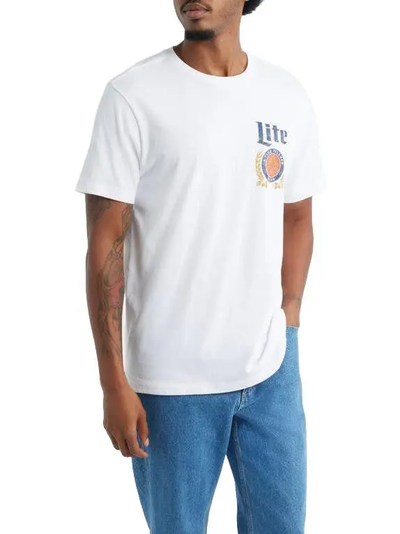 THE FORECAST AGENCY Miller Lite Graphic T-shirt - White
