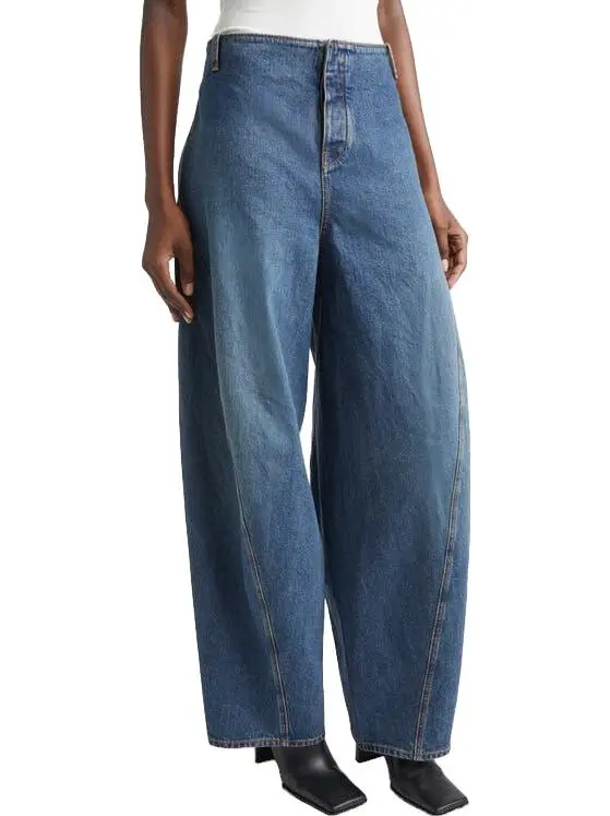 Alaïa Barrel Leg Jeans - Bleu Delave