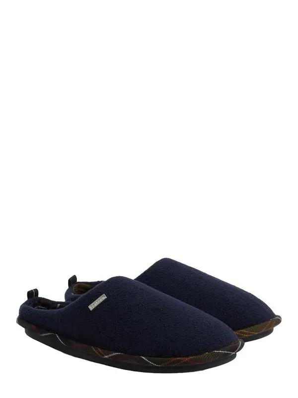 Barbour Hexham Fleece Slipper - Navy