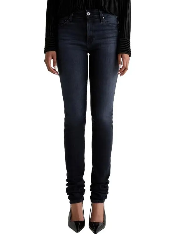Ag Viola Mid-rise Stacked Skinny Jeans - Glitch