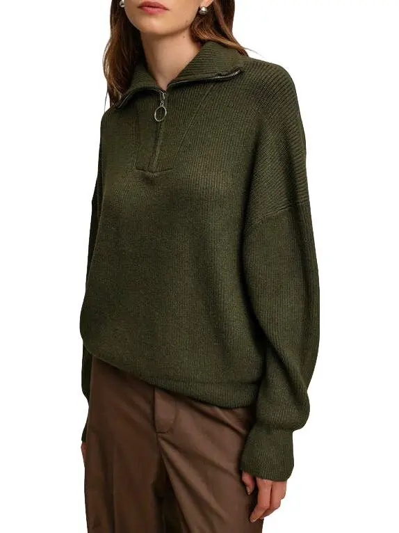 Deluc Spencer Half-zip Sweater - Army