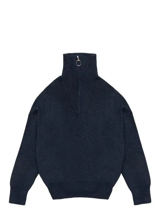 Deluc Spencer Half-zip Sweater - Blue Melange