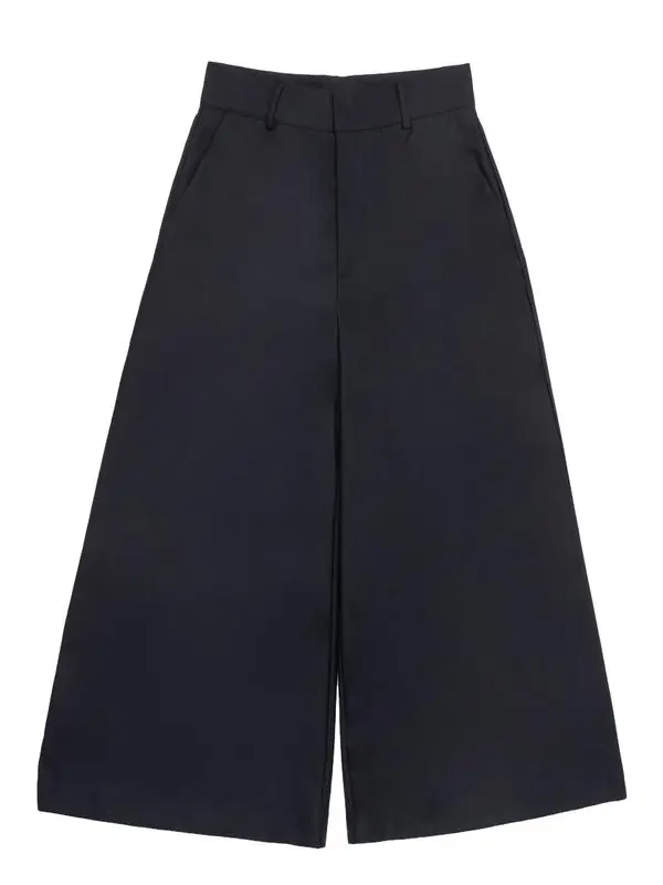 Deluc Martin Pleated Wide-leg Pants - Dark Blue
