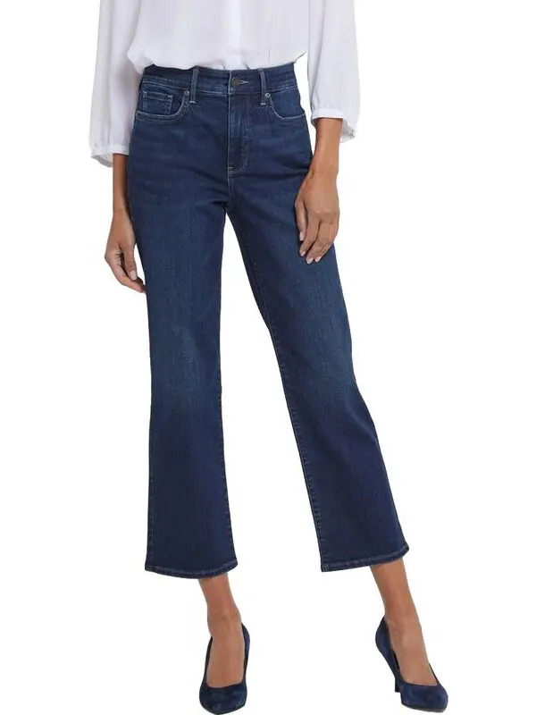 NYDJ Marilyn High Waist Ankle Straight Leg Jeans - Ink Skyline