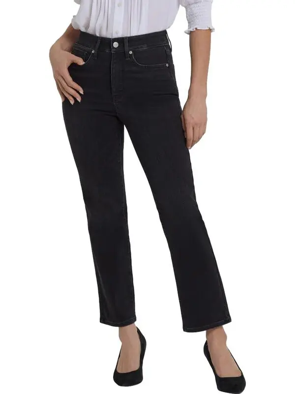 NYDJ Marilyn High Waist Ankle Straight Leg Jeans - French Nightfall