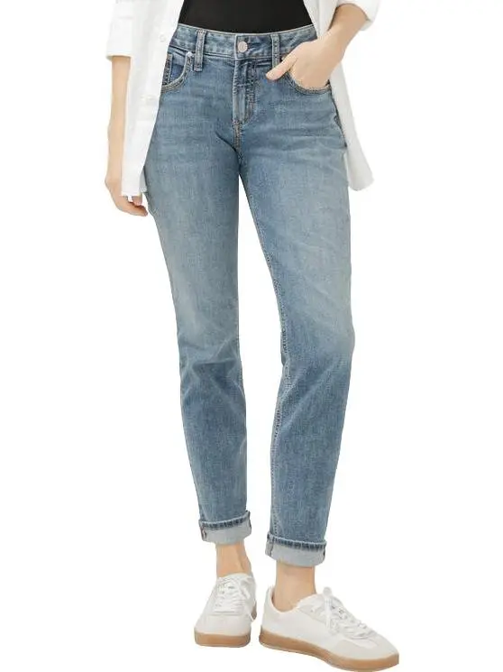 SILVER JEANS CO. Mid-rise Boyfriend Jeans - Hart