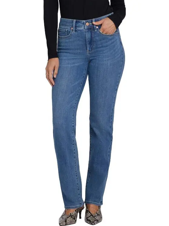 NYDJ Marilyn Straight Leg Jeans - Redwood