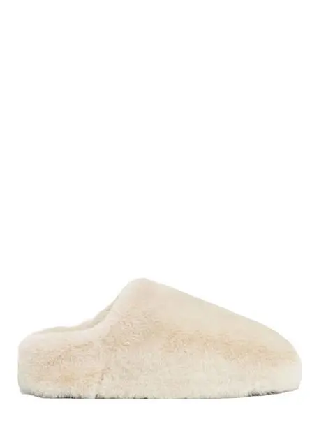 Apparis Misha Faux-fur Slipper - Latte