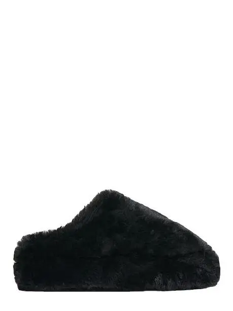 Apparis Misha Faux-fur Slipper - Noir