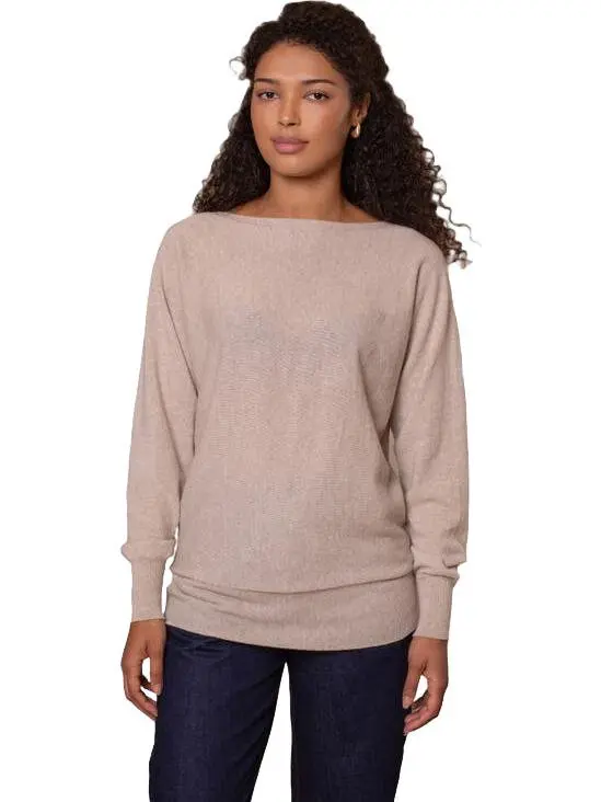 CELTIC & CO. British Geelong Slash Neck Sweater - Oatmeal