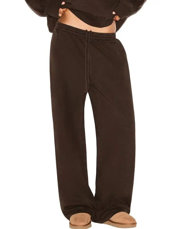 SKIMS Fleece Sweatpants - Espresso