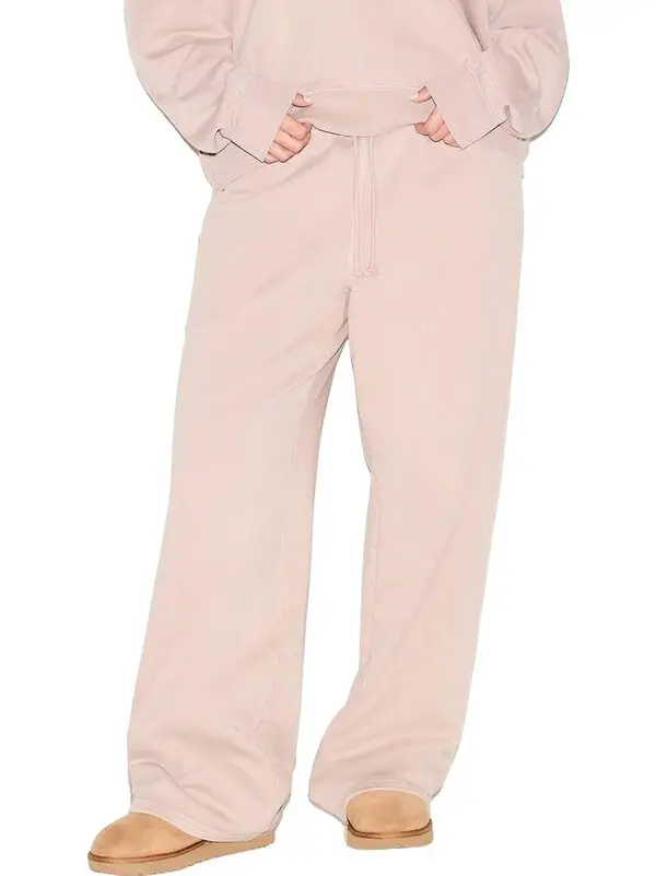 SKIMS Fleece Sweatpants - Light Fawn