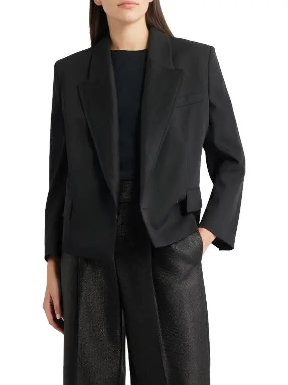 BOSS Janeva Virgin Wool Blazer - Black