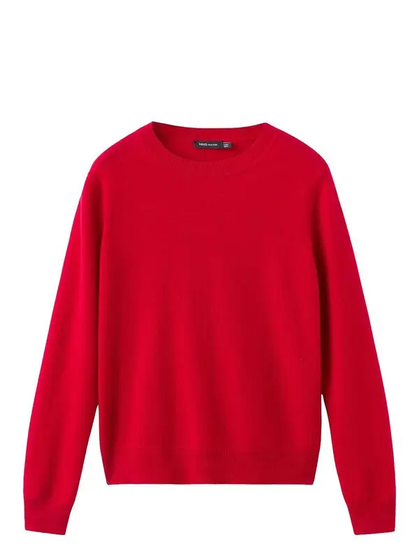 Mango Selection Crewneck Cashmere Sweater - Red