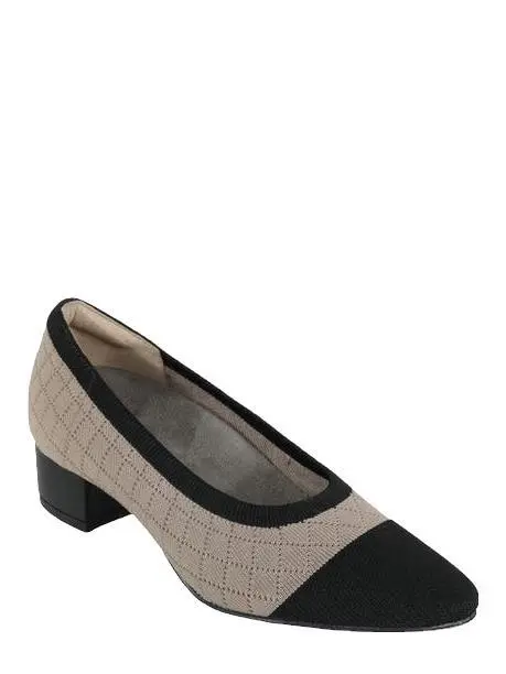 DAVID TATE Carla Pumps - Taupe/black