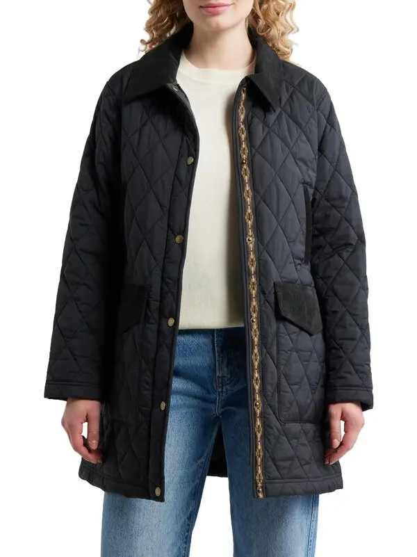 Pendleton Sun River Quilted Field Coat - Black