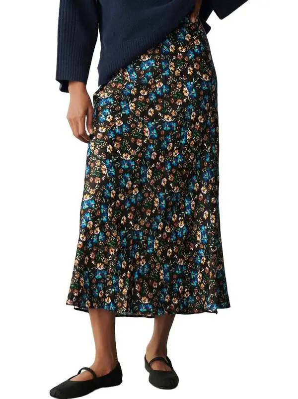 FINERY LONDON Mandy Floral Midi Skirt - Ditsy Floral