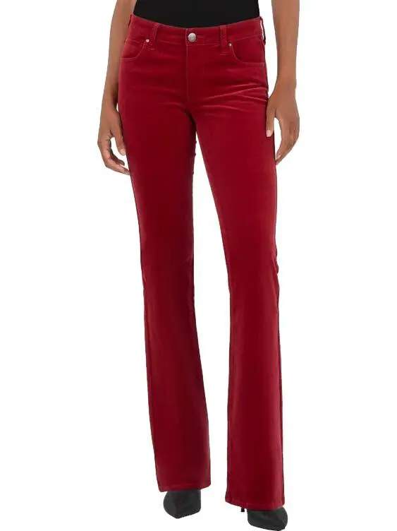 Kut From The Kloth Mid-rise Bootcut Corduroy Pants - Red