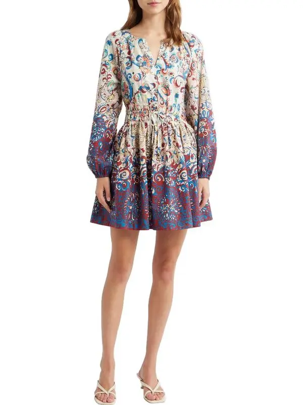 Love The Label Printed Fit & Flare Dress - Andreeva Ombre Print