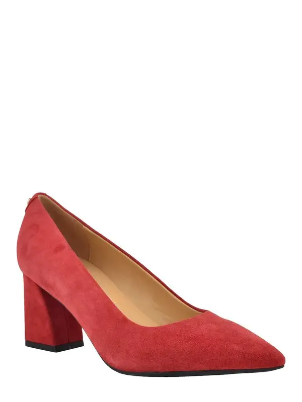 Nine West Pointed Toe Pumps - Dark Red
