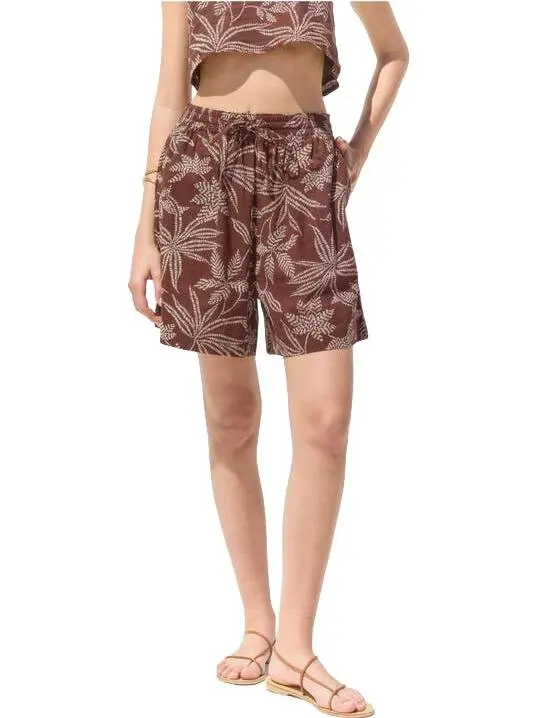 GOTTEX BEACH LIFE Printed Bermuda Short Cover-up - Multi-brown