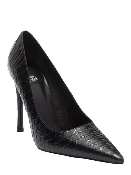 Jeffrey Campbell Good Luck Pump - Black Snake