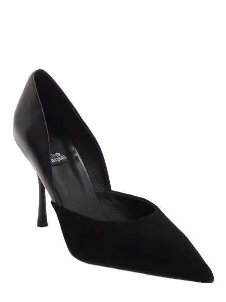 Jeffrey Campbell Volturi Suede Pumps - Black Suede Combo