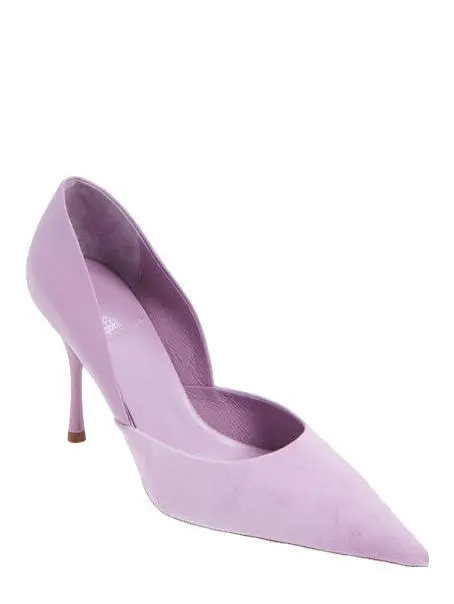 Jeffrey Campbell Volturi Suede Pumps - Lilac Suede Combo