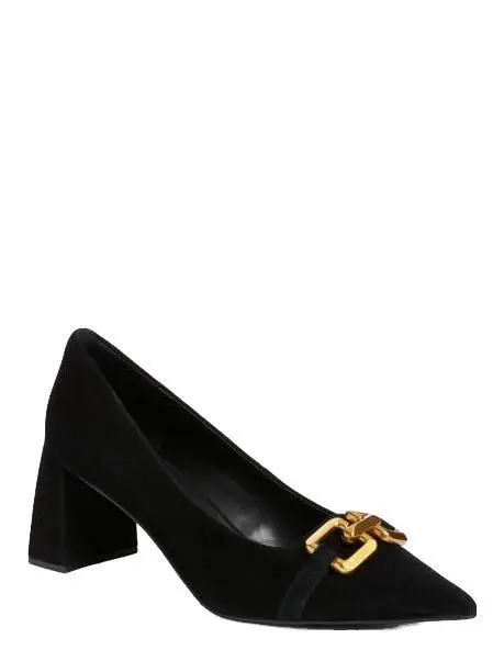 Jeffrey Campbell Lasting 2 Pump - Black Suede Bronze