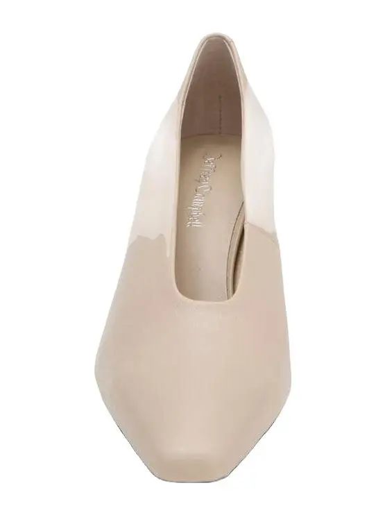 Jeffrey Campbell Hints Leather Pumps - Bone