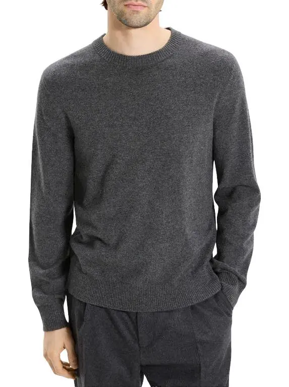 Theory Hilles Cashmere Sweater - Charcoal Melange