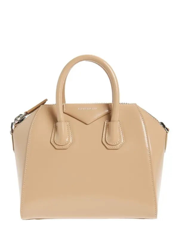 Givenchy Mini Antigona Leather Satchel - Sand