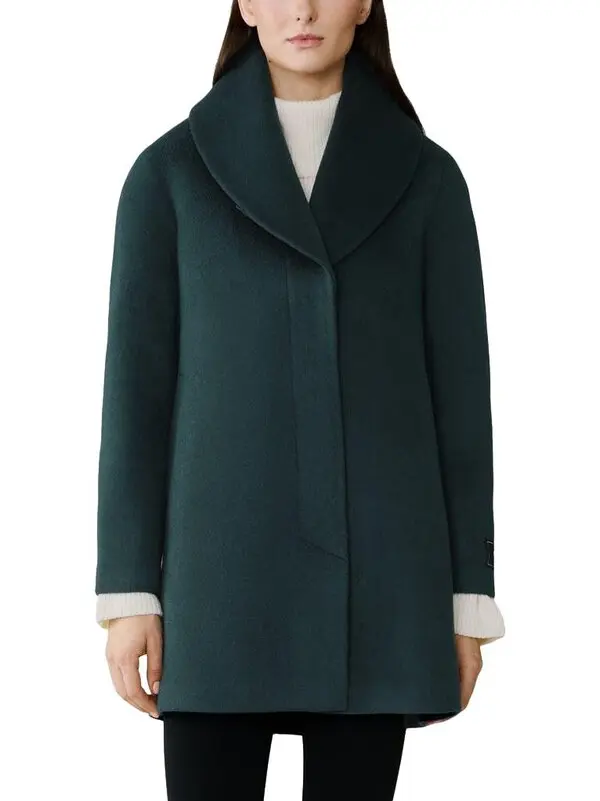 Soia & Kyo Elsa Wool-blend Coat - Midnight Forest