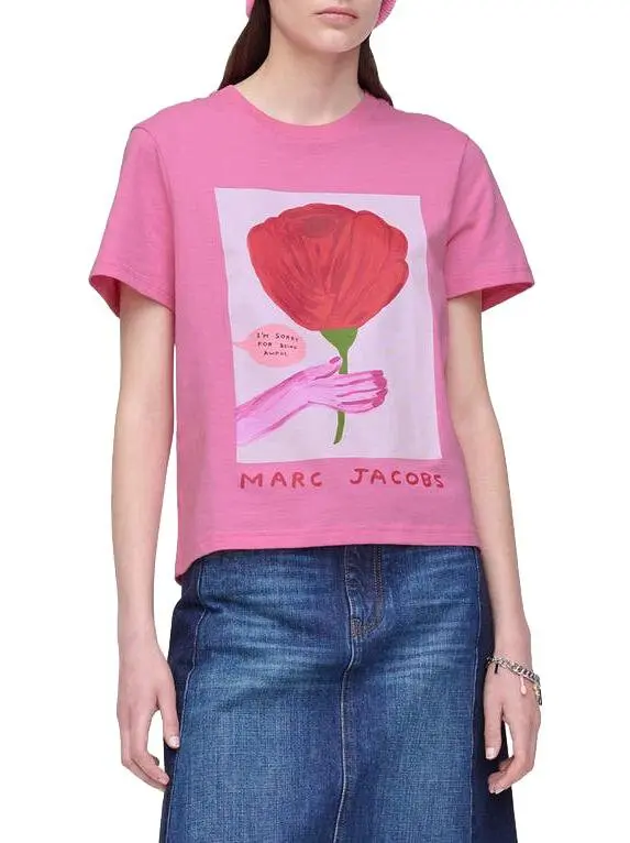 Marc Jacobs Oh Rose Graphic T-shirt - Pink Multi