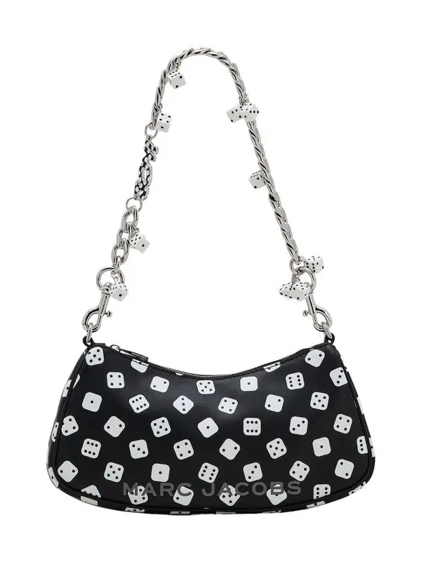 Marc Jacobs The Leather Shoulder Bag - Black/white