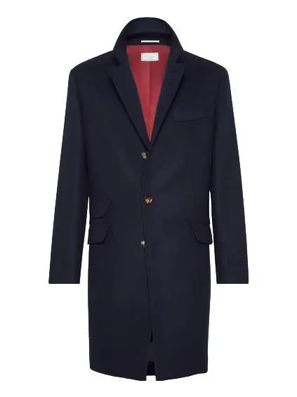 Brunello Cucinelli Handcrafted Coat - Navy Blue