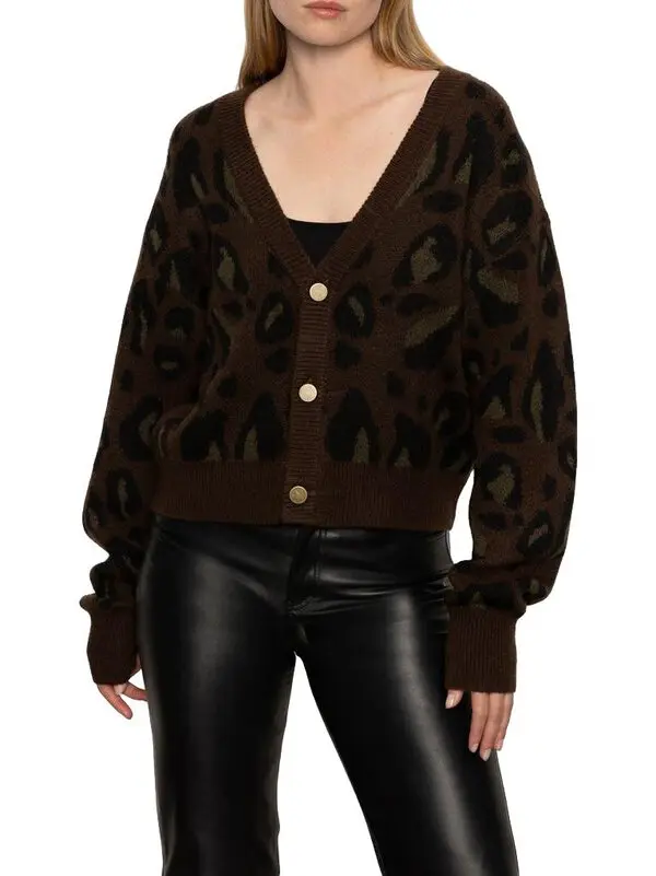 Sanctuary Animal Print Relaxed-fit Cardigan - Kitty Camo