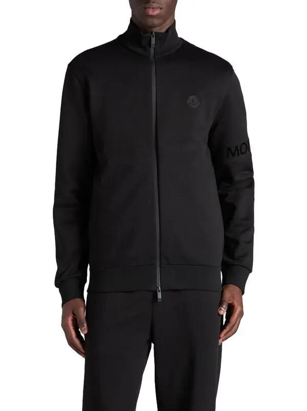 Moncler Mixed Media Cardigan - Black