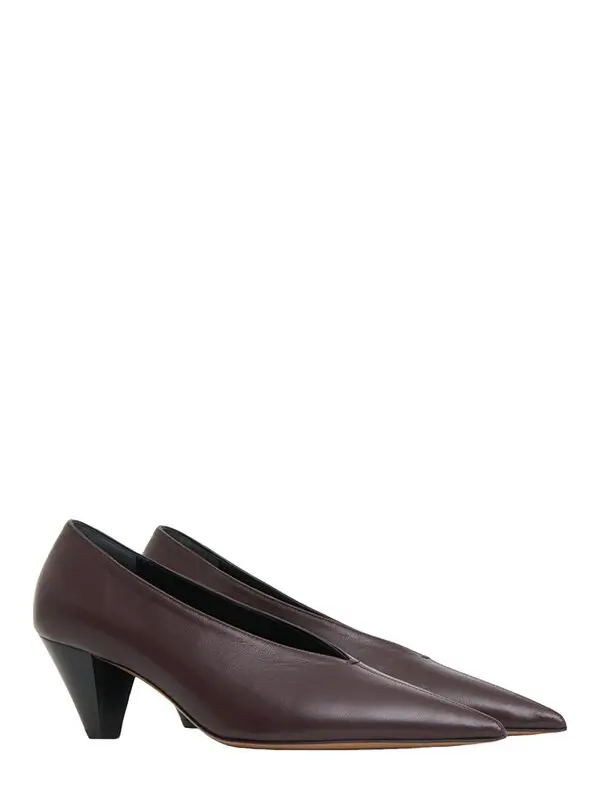 MANSUR GAVRIEL Kiki Pointed Toe Pump - Dark Oxblood